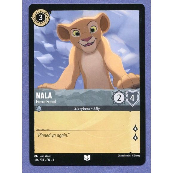 Disney | Toys | 224 Disney Lorcana Card Into The Inkland 86 Nala | Poshmark